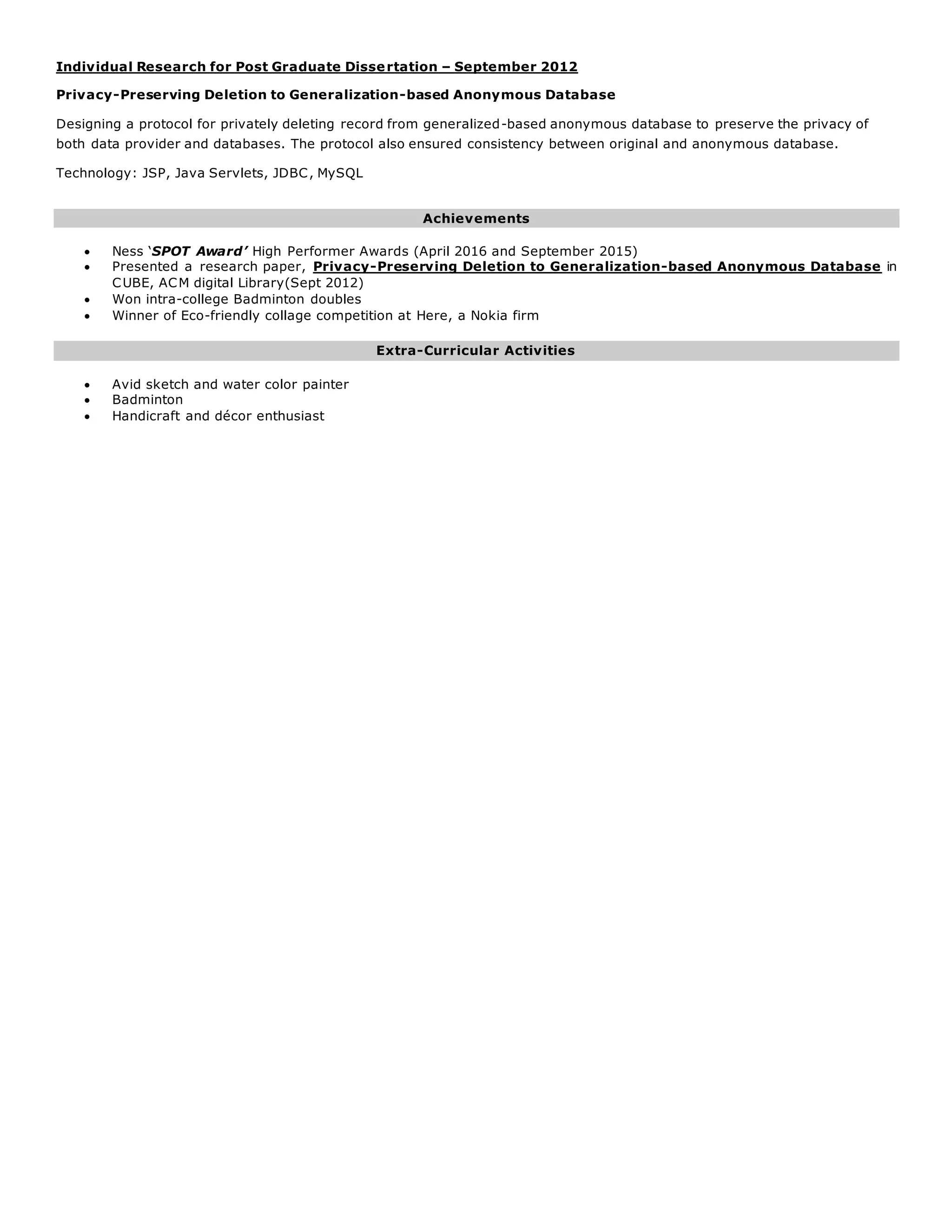 Dipalee Shah Resume | PDF