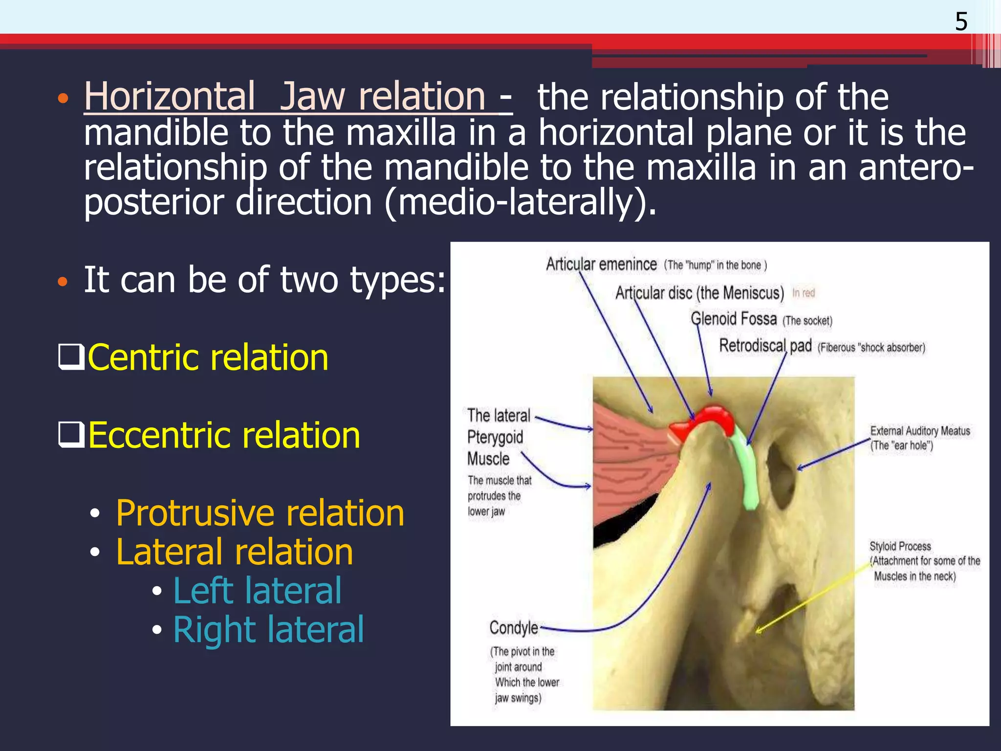horizontal jaw relation in complete denture | PPTX