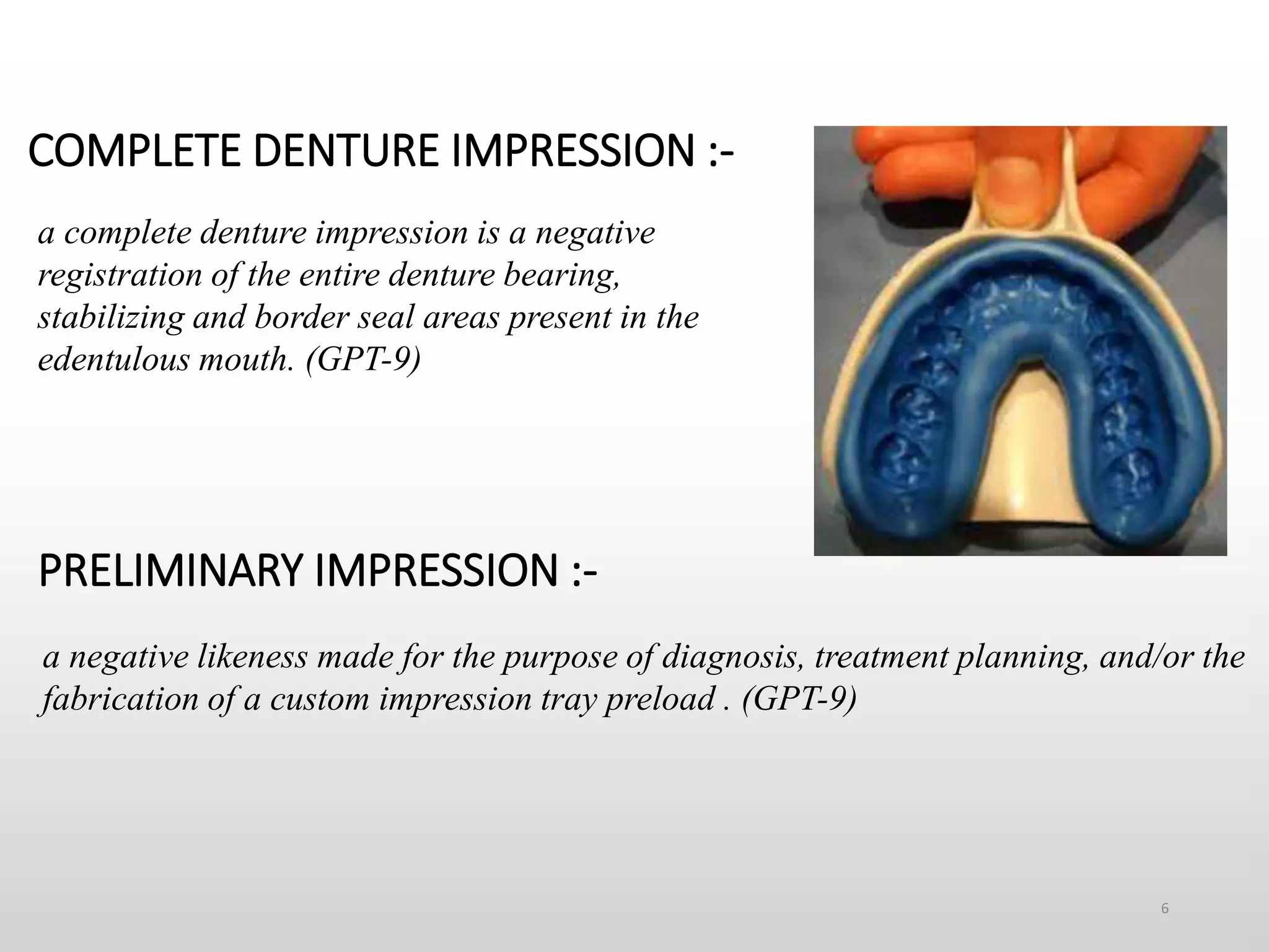 theories of impression making in complete denture | PPTX