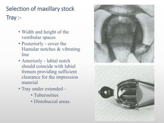 theories of impression making in complete denture | PPTX