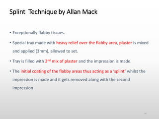 theories of impression making in complete denture | PPTX