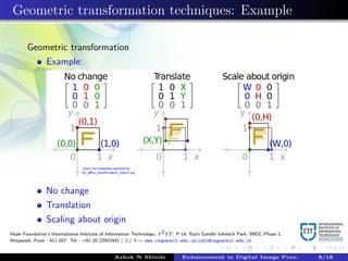 Enhancement in Digital Image Processing | PDF