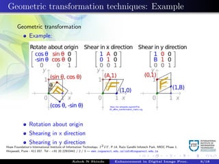 Enhancement in Digital Image Processing | PDF