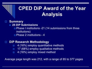 DiP committee presentation | PPTX