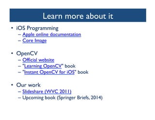 Image Processing and Computer Vision in iOS | PPT