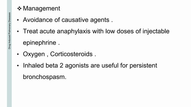 Dipd - DRUGS INDUCED PULMONAY DISEASES | PPTX | Lung and Respiratory ...