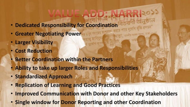 Work of NARRI on Disaster Risk Reduction in Bangladesh | PPTX