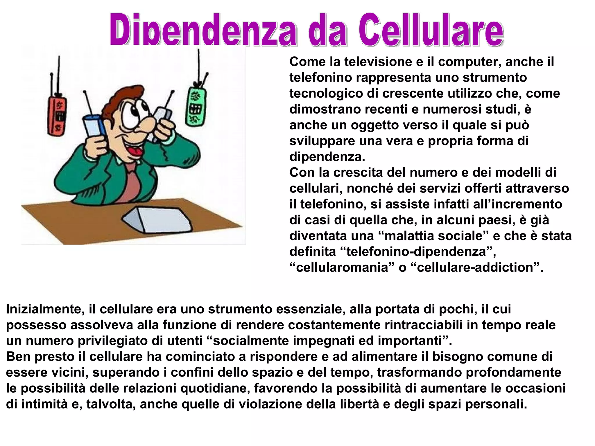Progetto Telemouse: Dipendenze patologiche di ieri e oggi [Sibilla ...