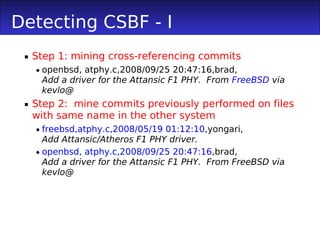 Dipenta msr2011-csbf | PPT