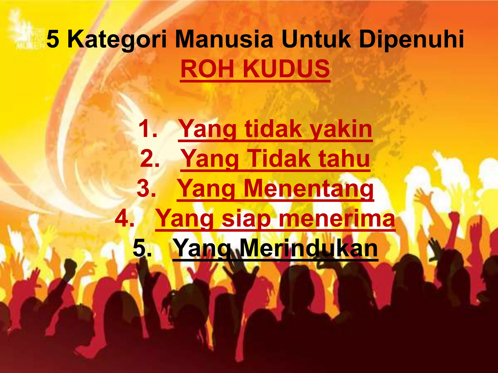 Dipenuhi ROH Kudus | PPTX