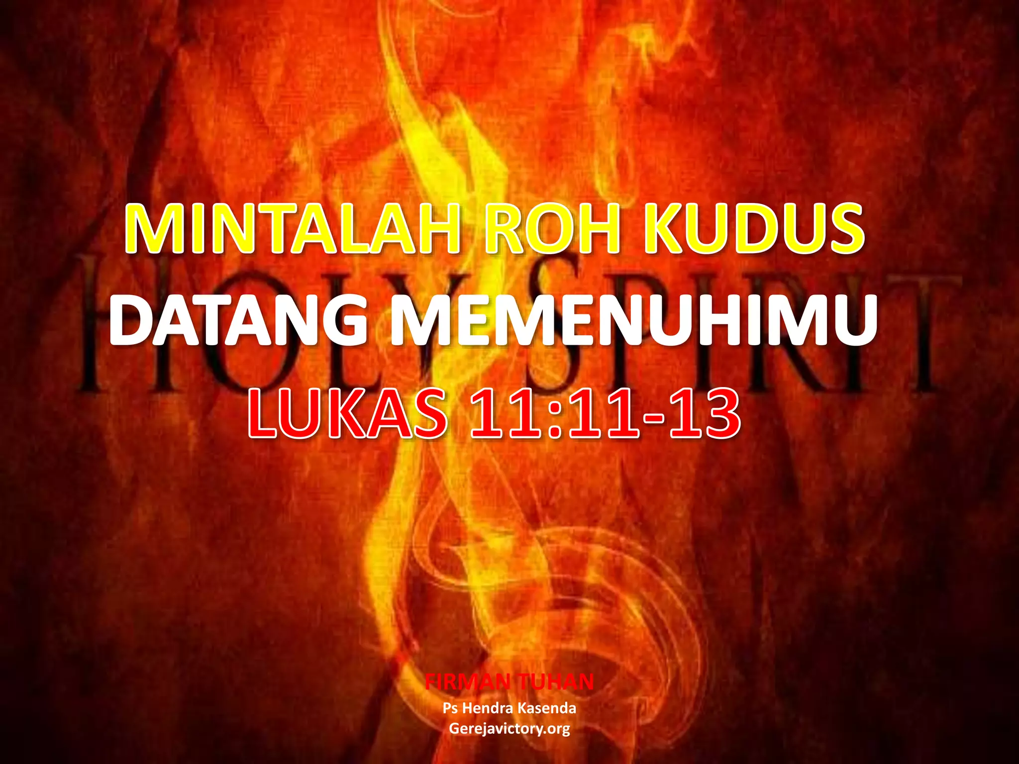 Dipenuhi roh kudus | PPTX