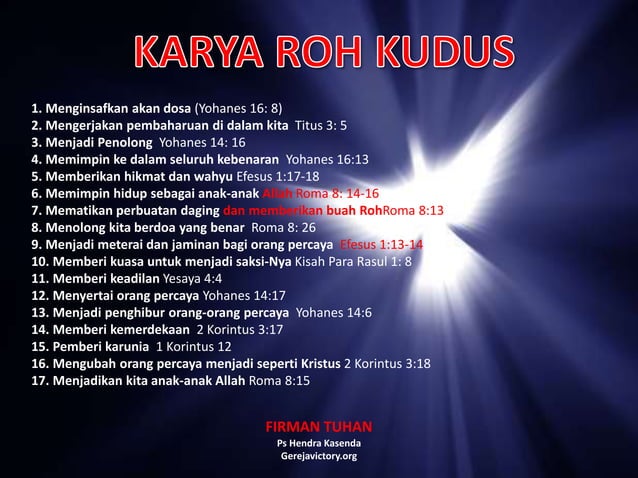 Dipenuhi roh kudus | PPTX