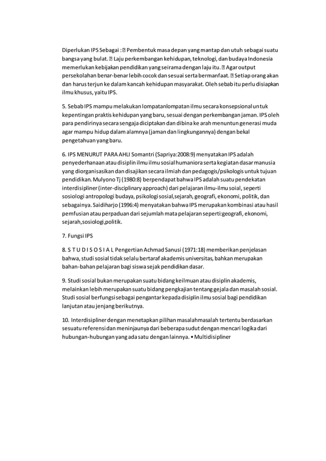 Diperlukan ips sebagai | PDF