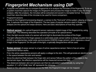 Dip fingerprint | PPT
