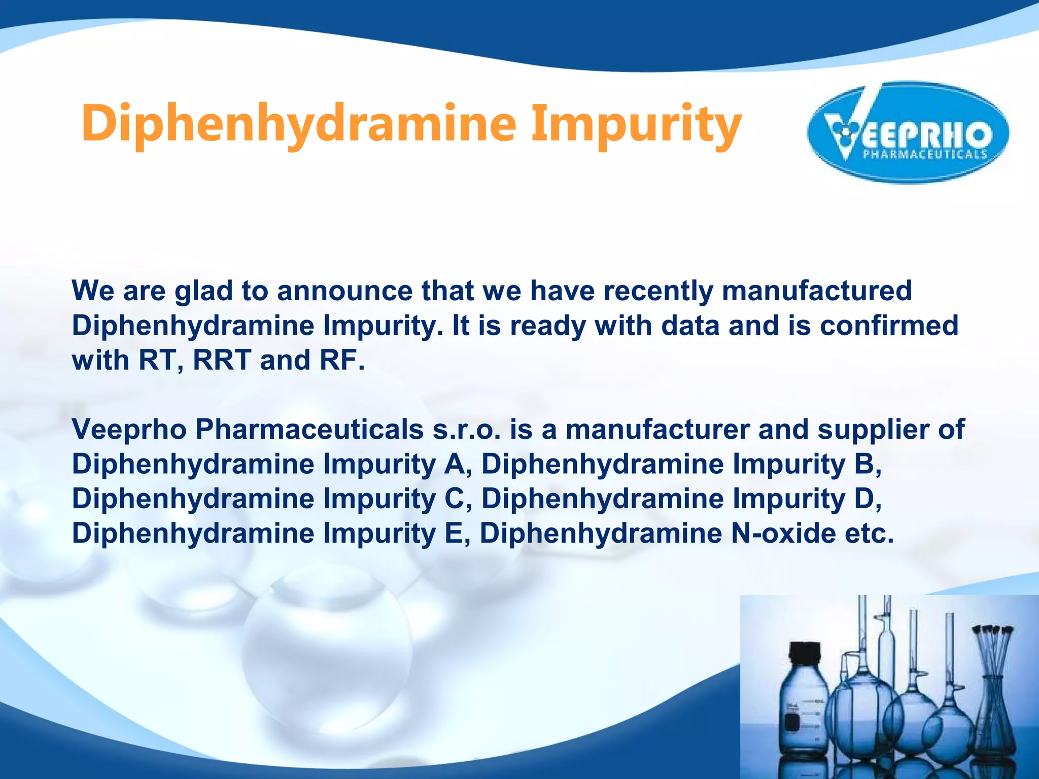 Diphenhydramine impurity | PPT