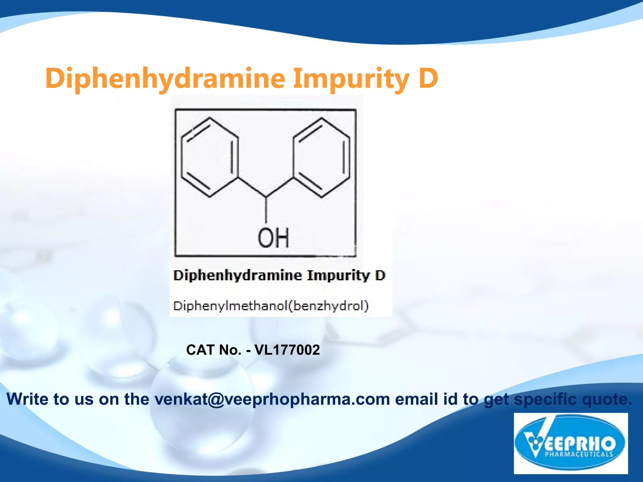 Diphenhydramine impurity | PPT