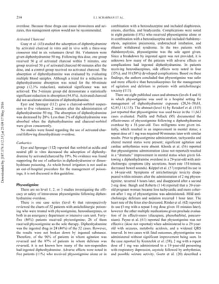 Diphenhydramine and dimenhydrinate poisoning an evidence based ...