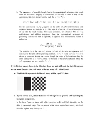 Digtial Image Processing Q@A | DOCX
