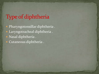 DIPHTHERIA by Manish Kumar diphtheria ppt | PPT