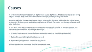 DIPHTHERIA by pharm chimdi chukwudalu obialor | PPTX