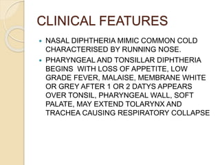 DIPHTHERIA BY D.pptx how to diagnosis and clinical presentation | PPTX