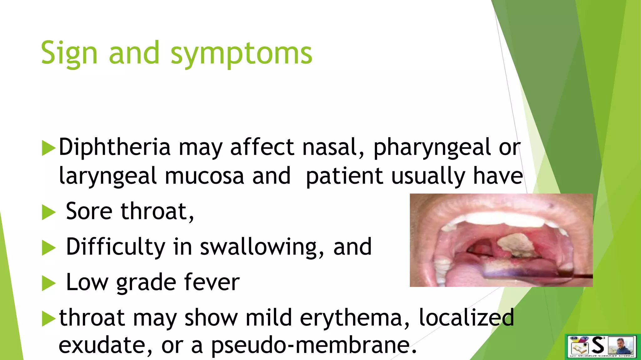 Diphtheria in english | PPTX