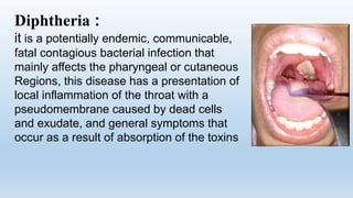 Diphtheria microbiology presentation . | PPTX