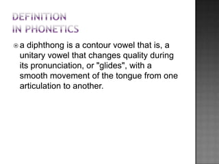 Diphthong | PPTX