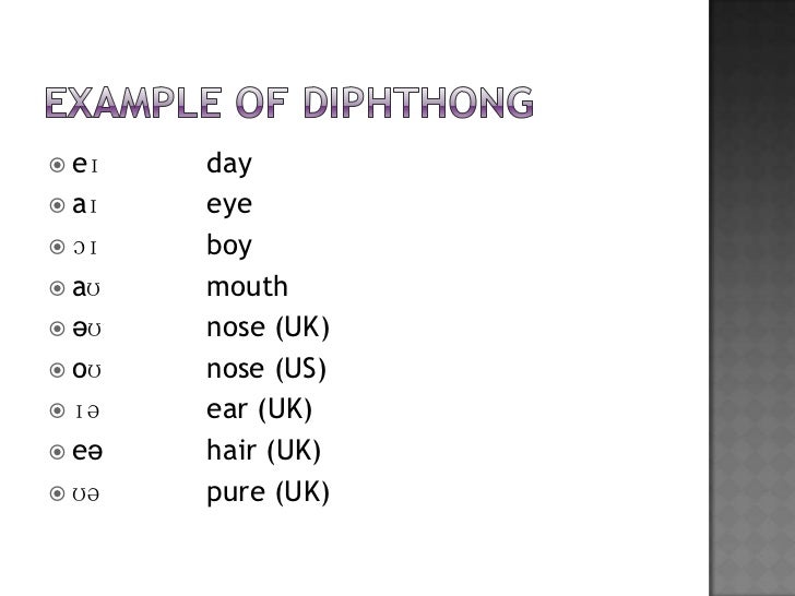 Diphthong