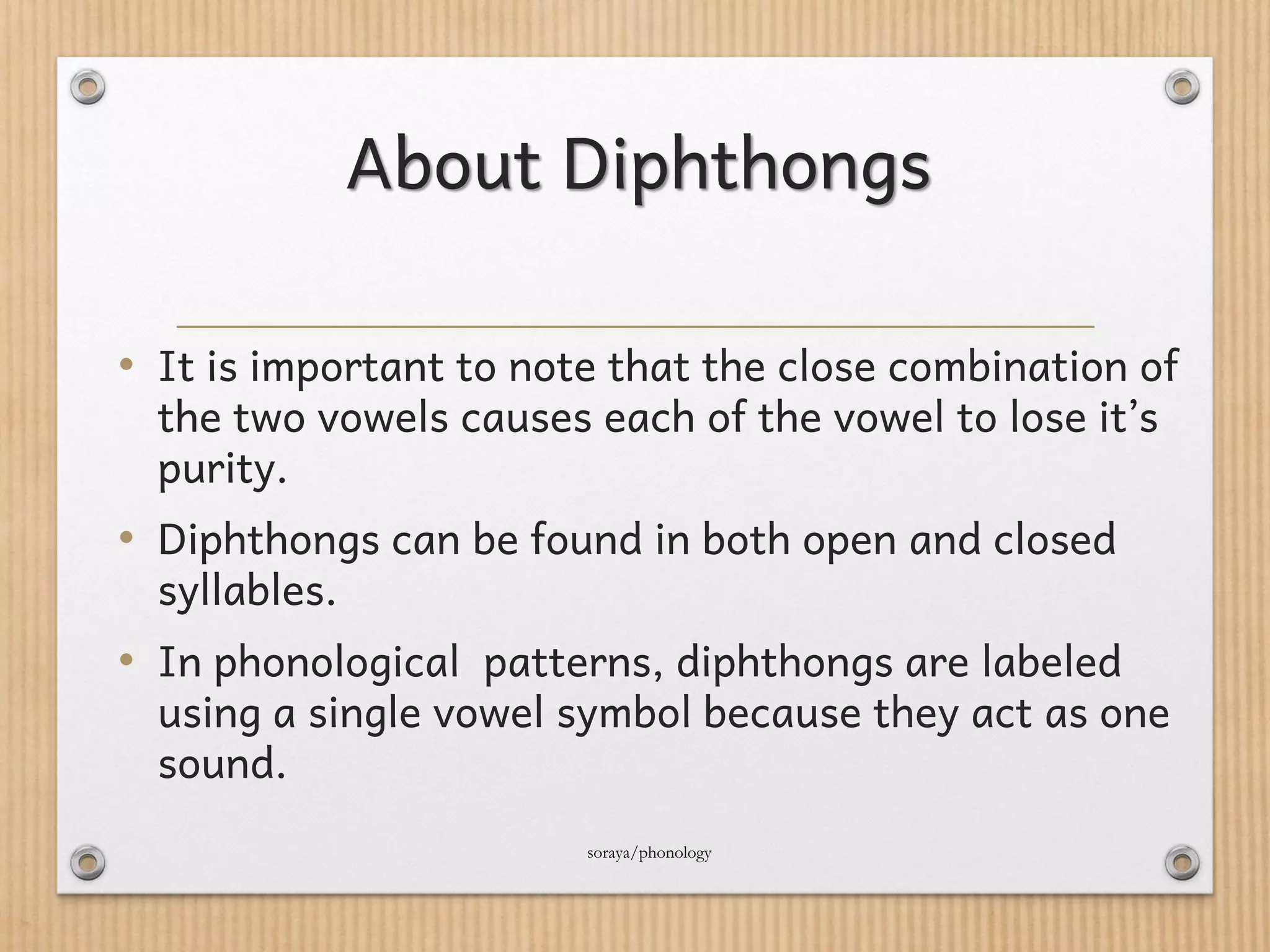 English Diphthong | PDF