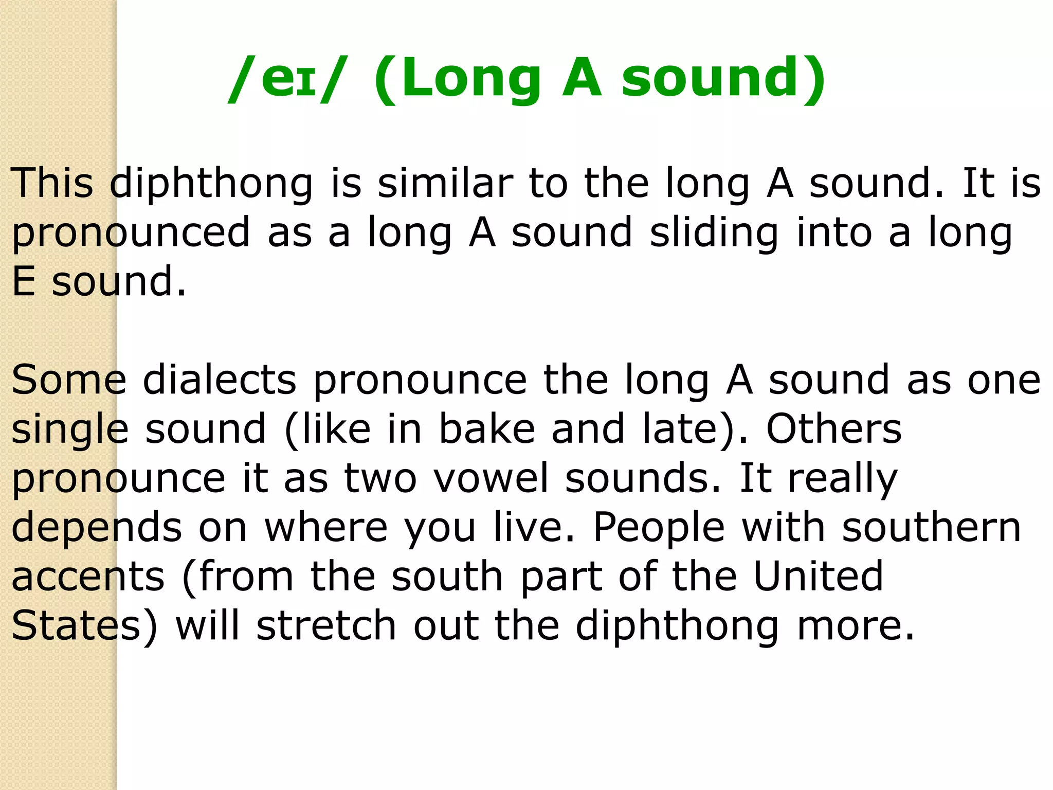 Diphthongs | PPTX