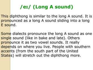 Diphthongs | PPTX