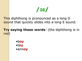 Diphthongs | PPTX