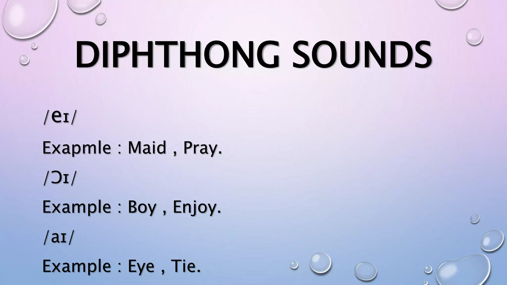 Diphthongs | PPTX