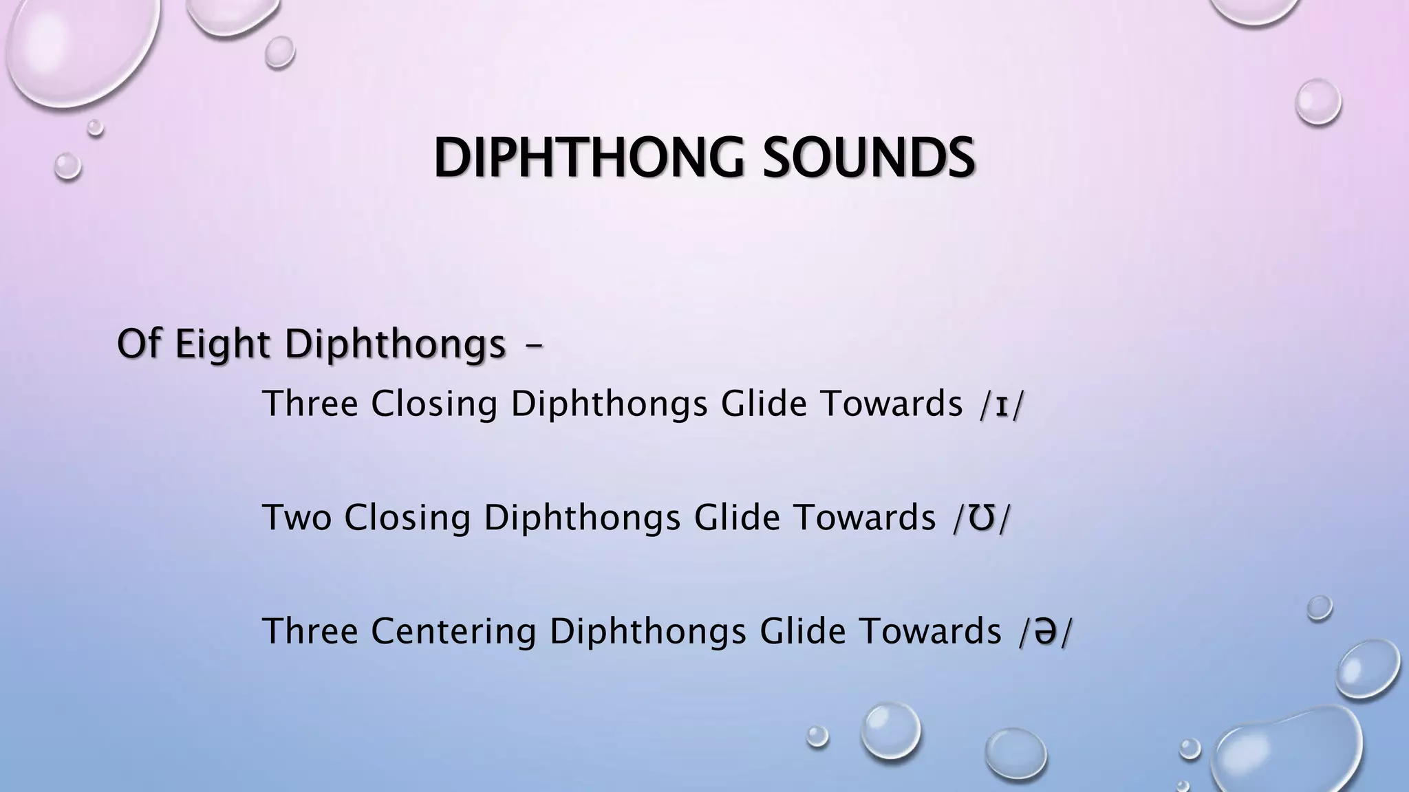 Diphthongs | PPTX