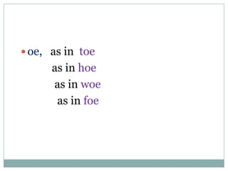 Diphthongs (edited) | PPTX