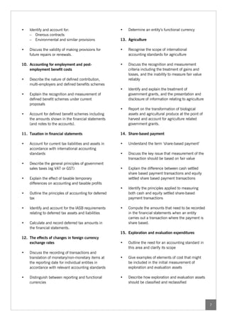 Syllabus, DipIFRS | PDF