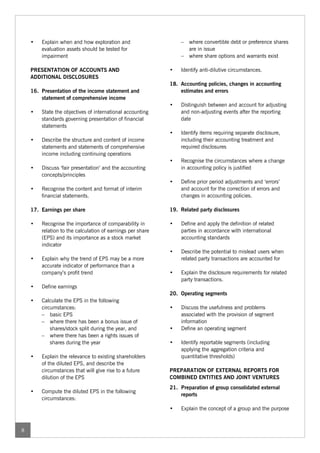 Syllabus, DipIFRS | PDF
