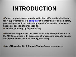 SUPERCOMPUTER | PPT