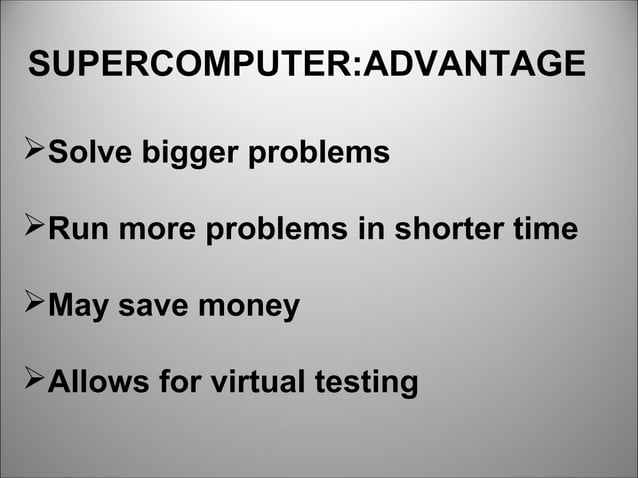 SUPERCOMPUTER | PPT