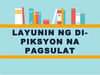 Malikhaing Di Piksyon na Pagsulat | PPT