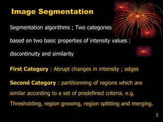 Dip Image Segmentation | PPT