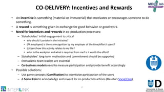 Fostering multi-stakeholder collaboration through co-production and ...