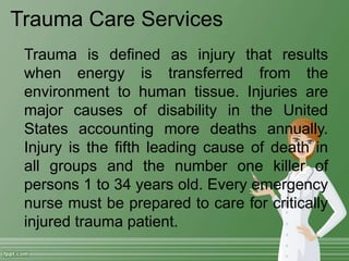Trauma Service | PPTX