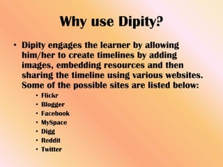 Dip Into Dipity! | PPT