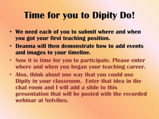 Dip Into Dipity! | PPT