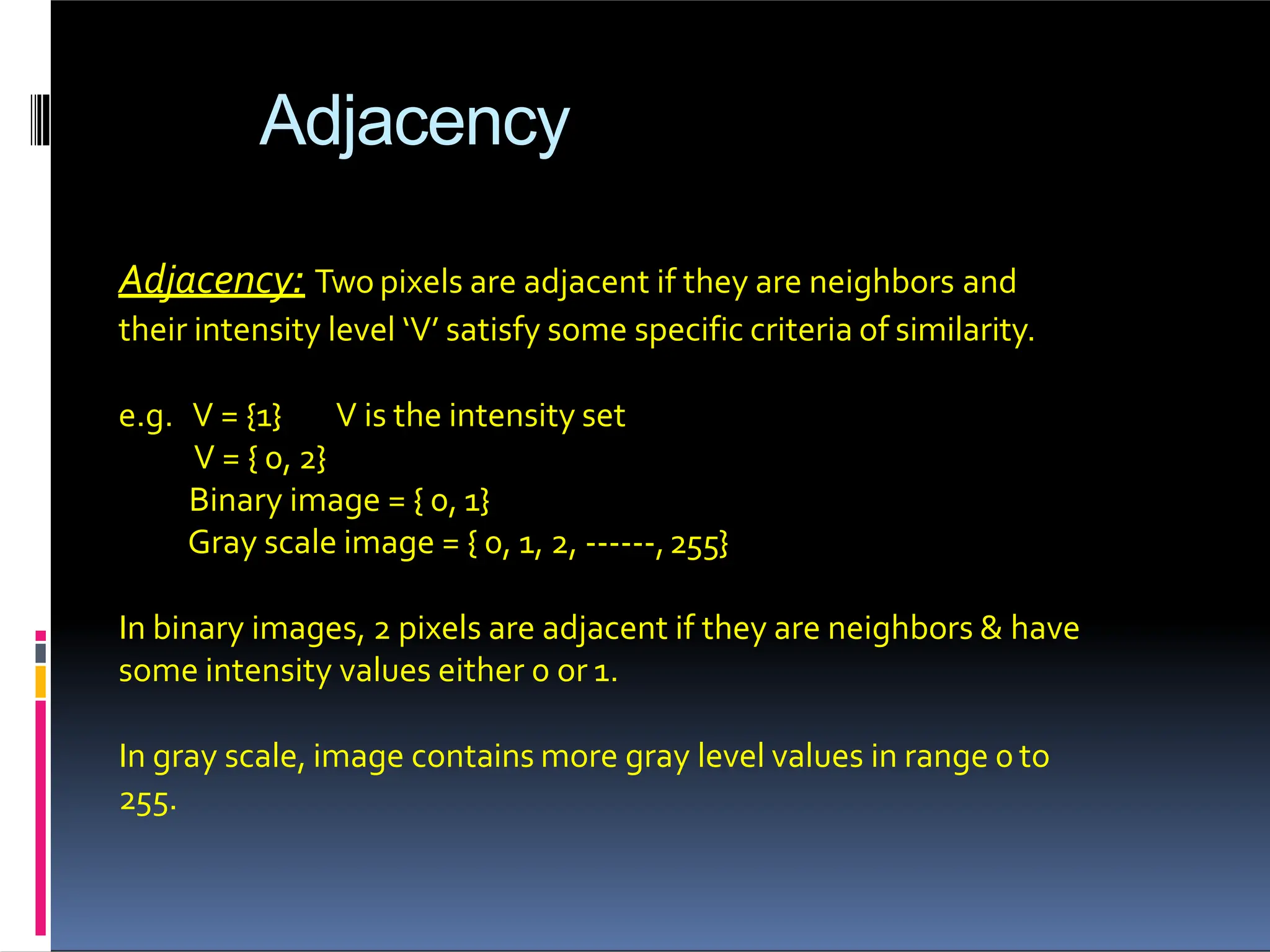 Basic Relationships between Pixels- Digital Image Processing | PPTX