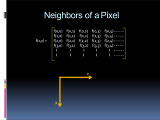 Basic Relationships between Pixels- Digital Image Processing | PPTX