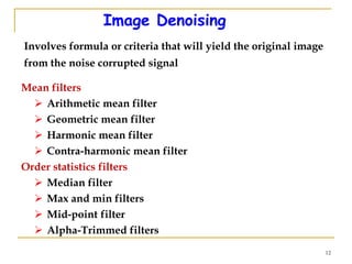 FUNDAMENDALS OF DIGITAL IMAGE PROCESSING | PPT