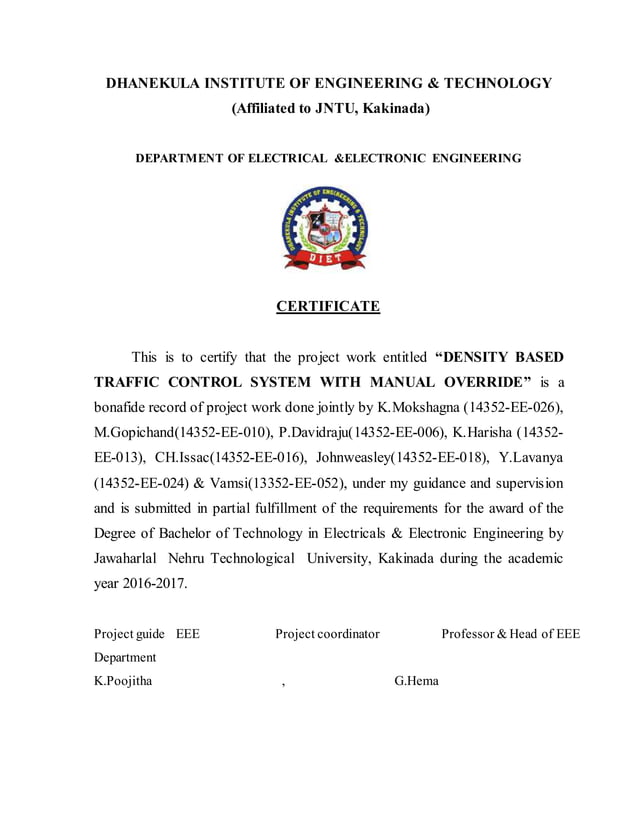 Diplamo project front pages | PDF